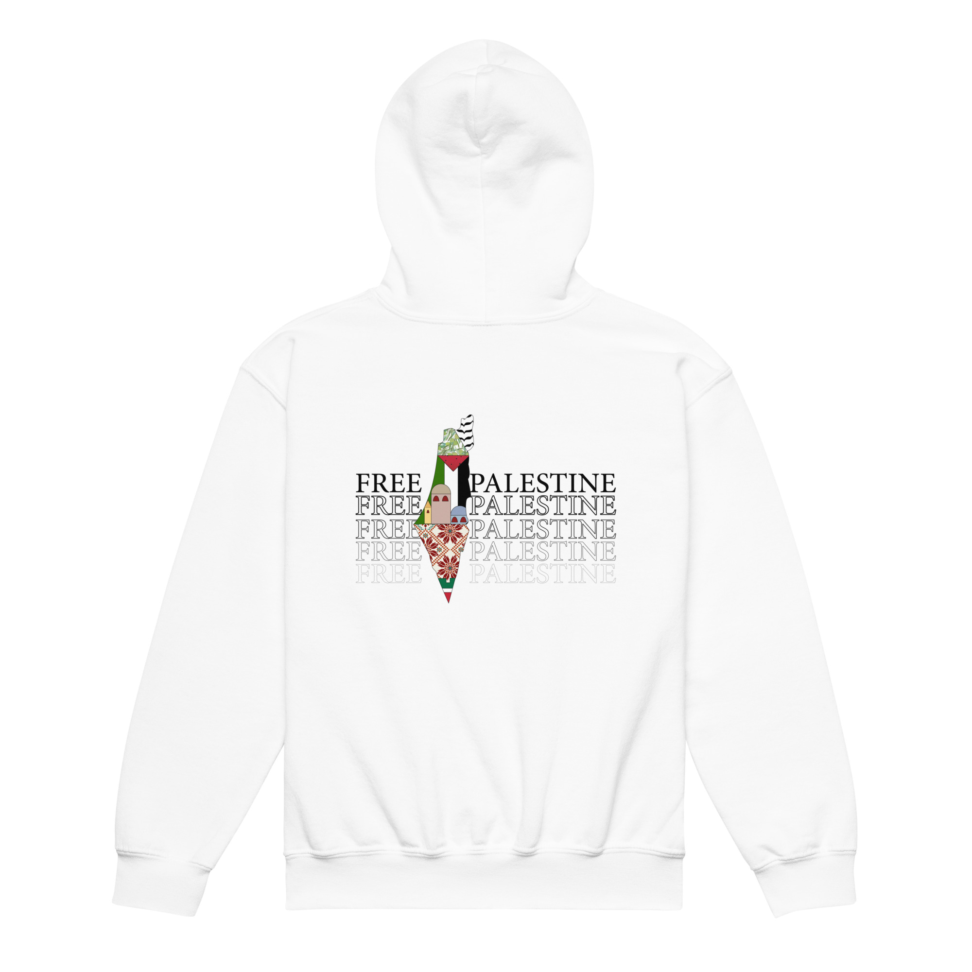 Free Palestine Youth Hoodie 4palestine
